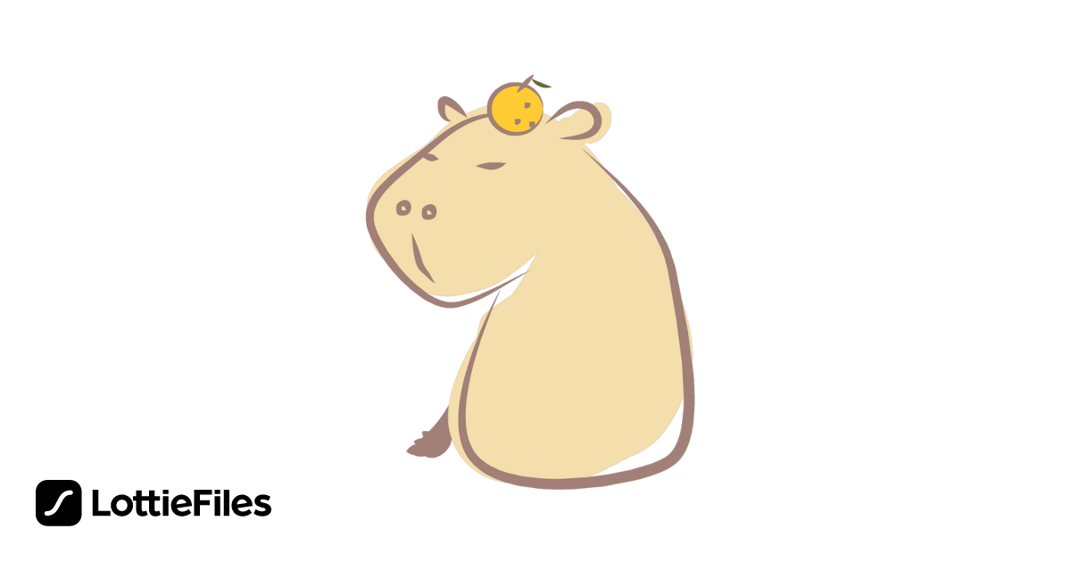 Free Capybara Animation by naomi | LottieFiles