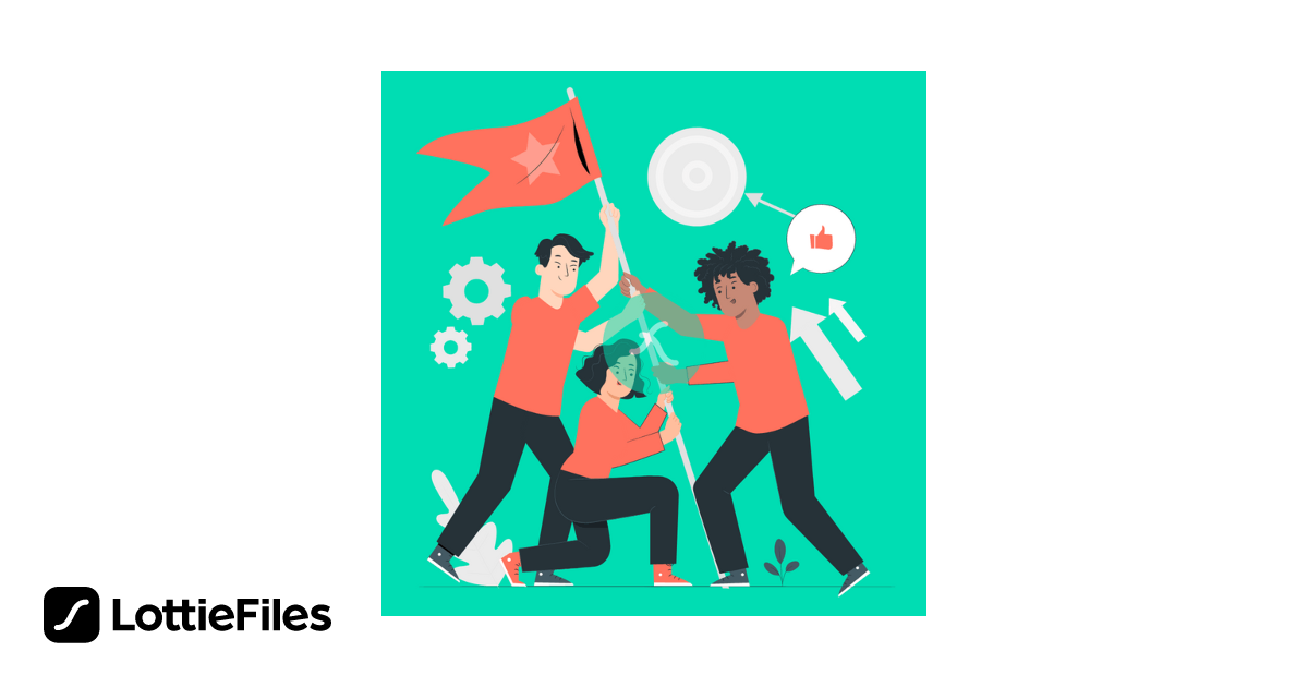 Free Team works Lottie JSON animation Animation by Weblodge | LottieFiles