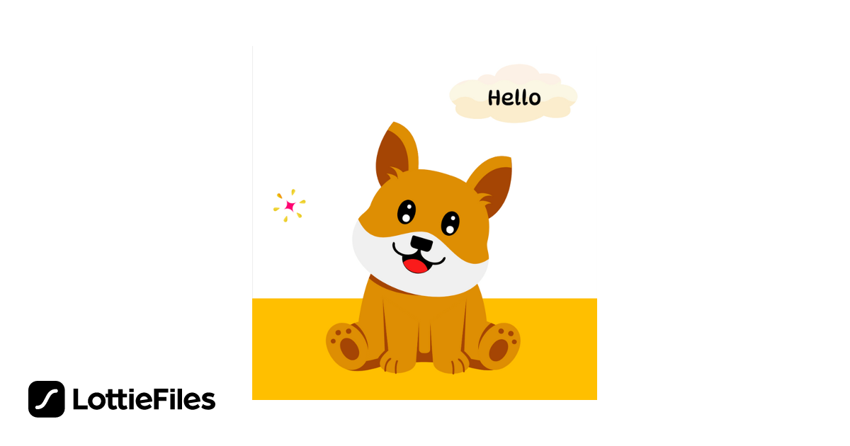 Free Cute dog Animation by Schi | LottieFiles