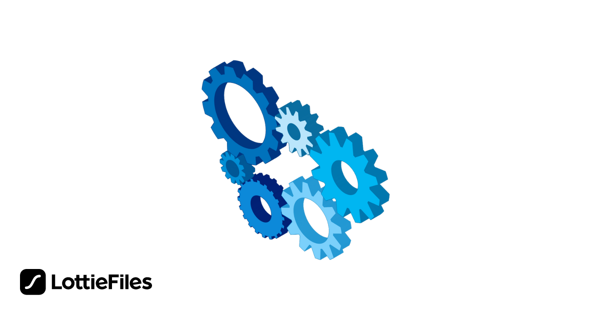 Free Isometric 3D Cogs Animation by Brian | LottieFiles