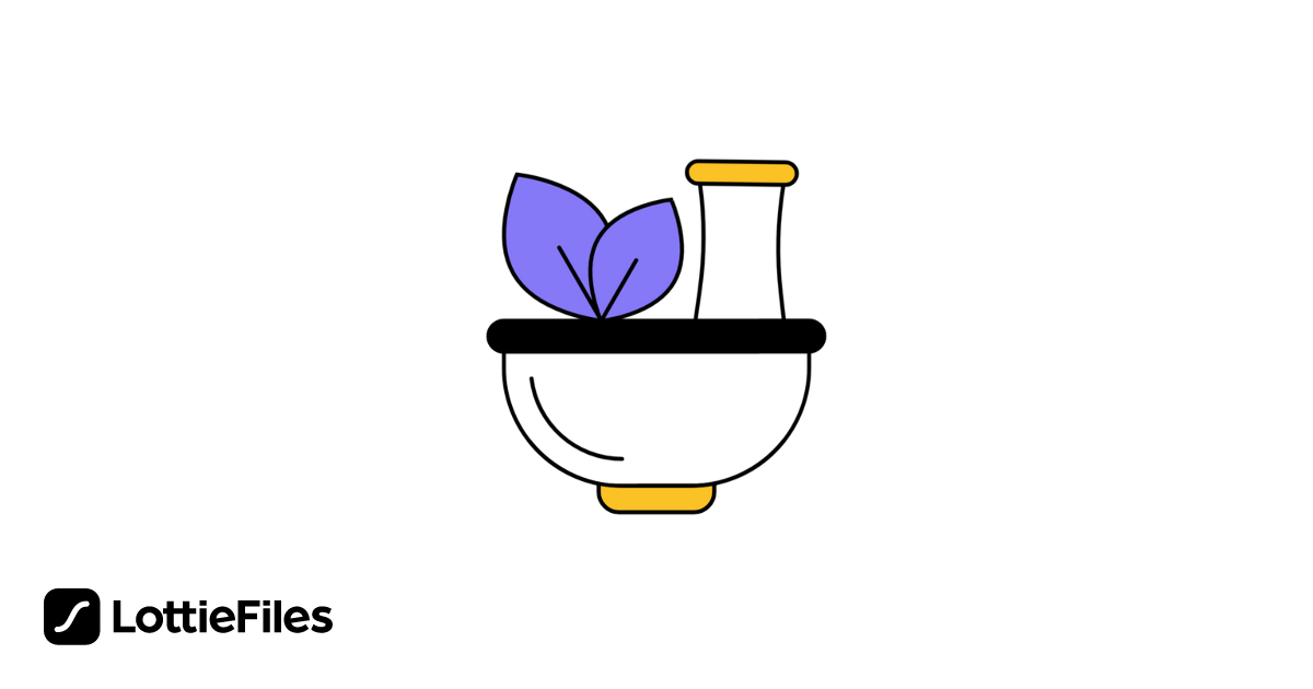 Free Herbal Medicine Animation by Fab | LottieFiles