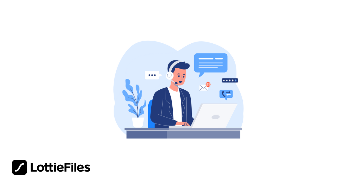Free Customer Support Animation by manju | LottieFiles