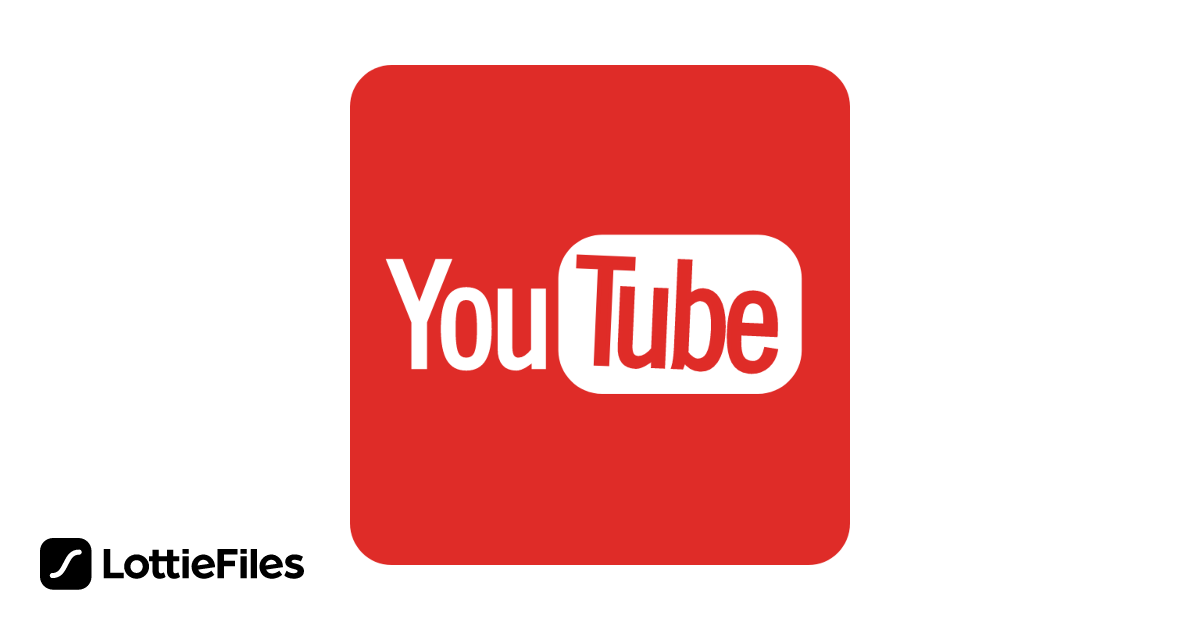 Free Youtube Icon Animation by Peter | LottieFiles
