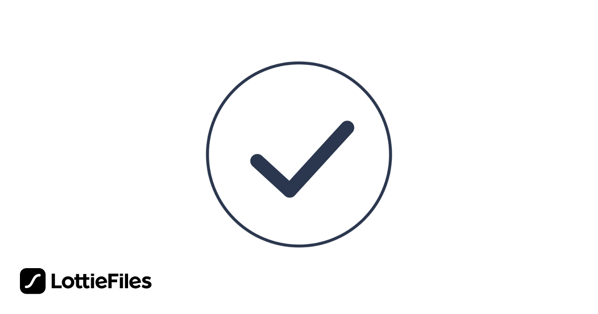 Free Circle check Animation by Nick Rossi | LottieFiles