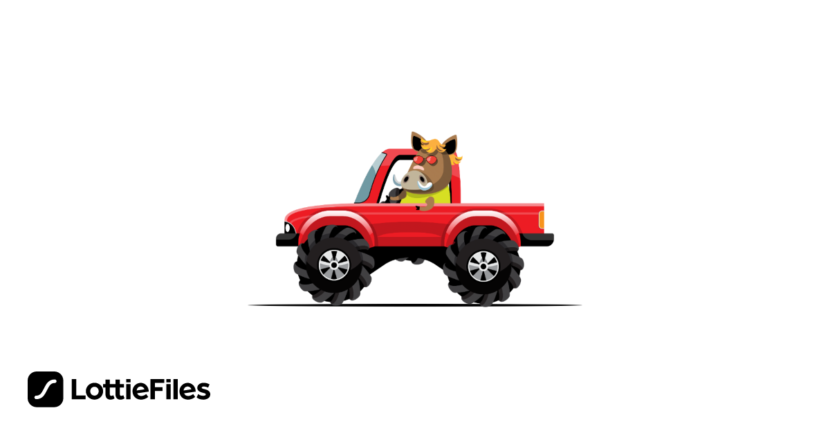 Free Animal drive car Animation by PK | LottieFiles