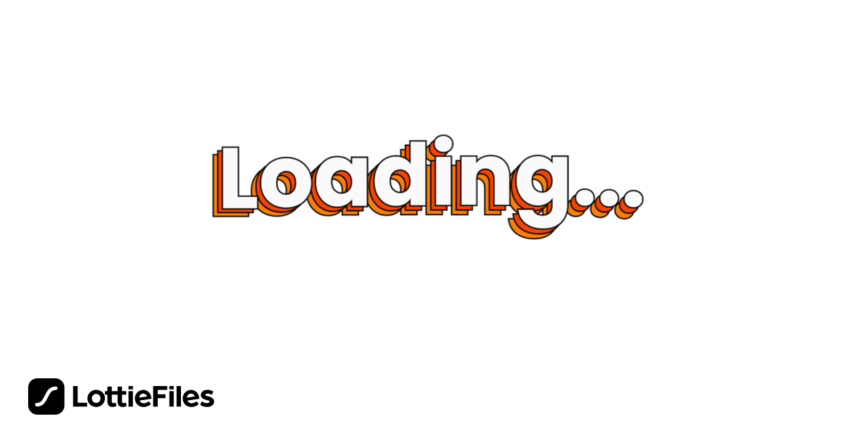 Free Loading Text Animation by Jairo de Jesus | LottieFiles