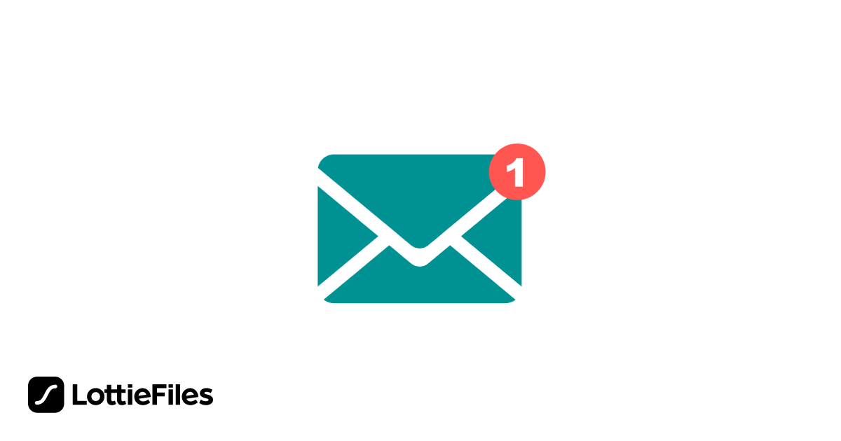 Free Email Received Notification Animation by Tanjil Mahmud | LottieFiles