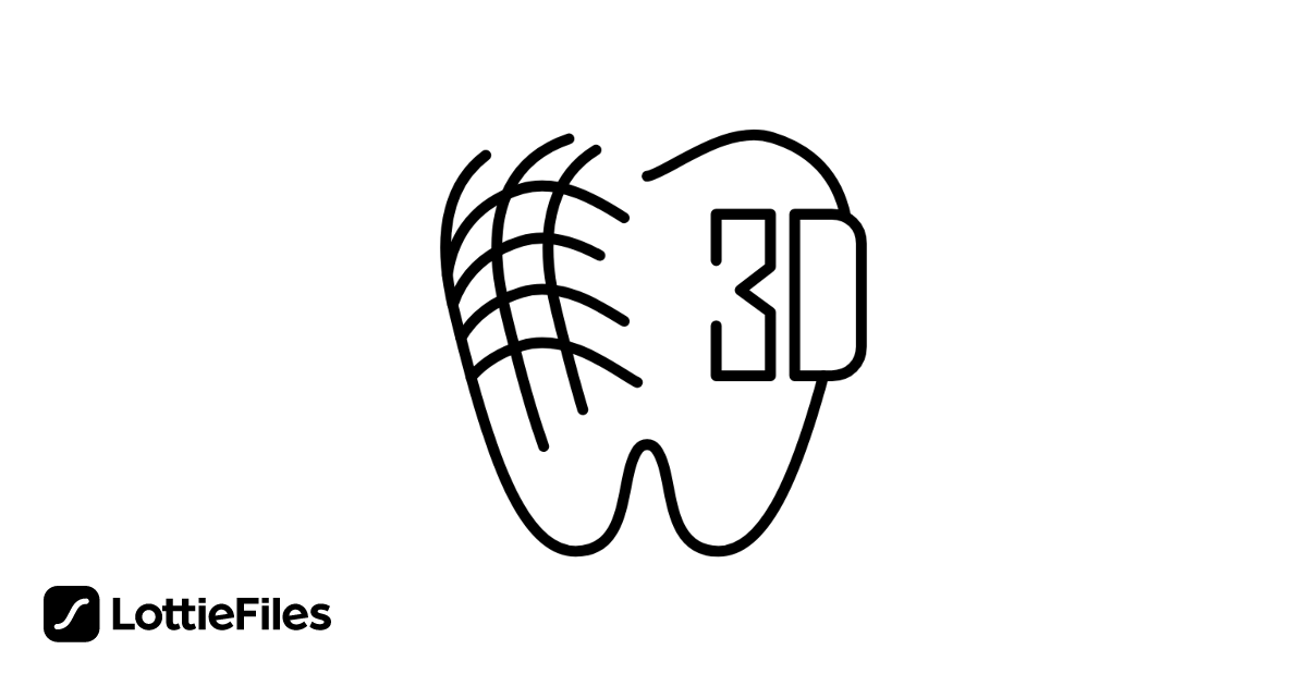 Free 3D teeth icon Lottie JSON animation Animation by Weblodge ...