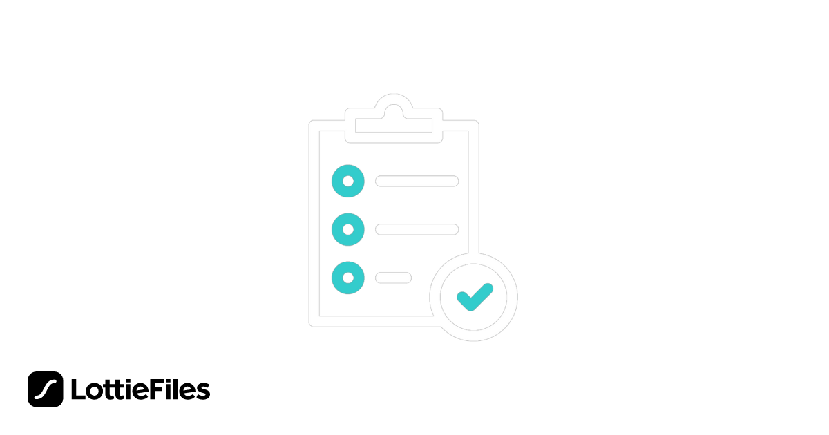 Free Checklist Animation by rishav | LottieFiles