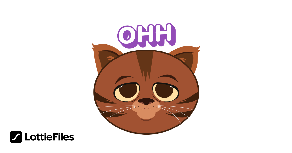 Free Ohhhh CAT Animation by Juan | LottieFiles