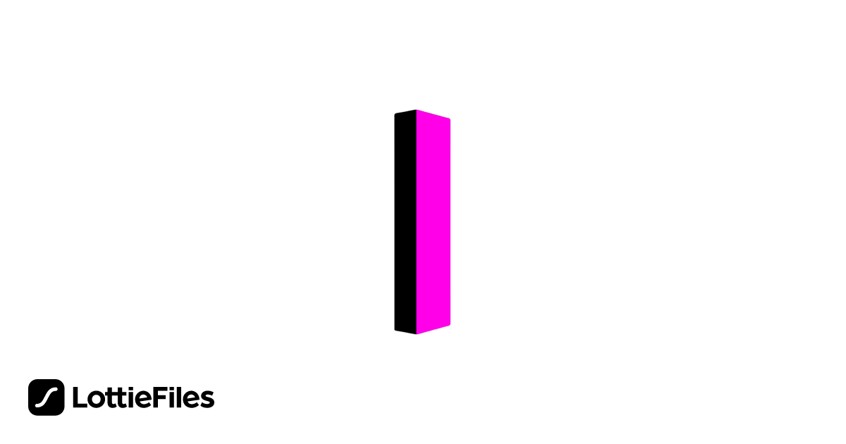 Free Alphabet I 3D rotation preloader Lottie JSON animation Animation ...