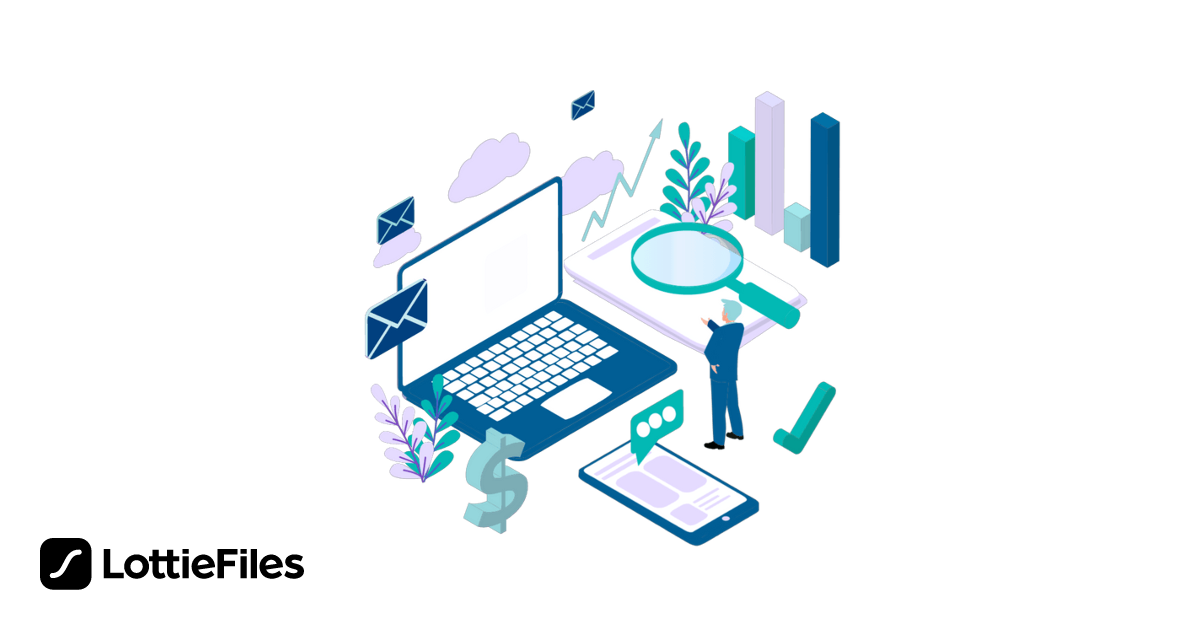 Free Seo isometric composition with human characters Animation by Thanh ...
