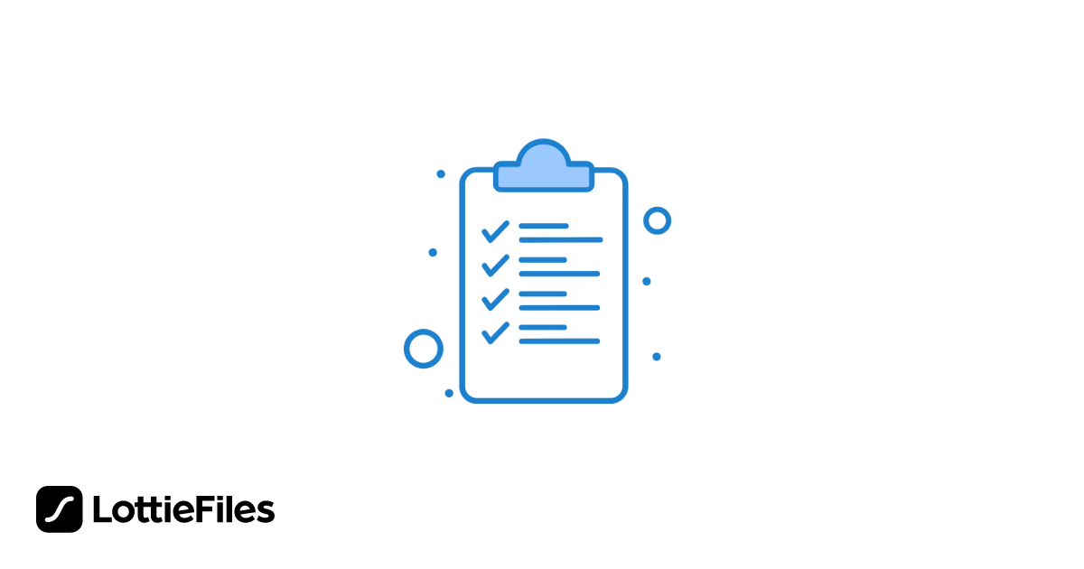 Free Checklist Animation by Priyanshu | LottieFiles