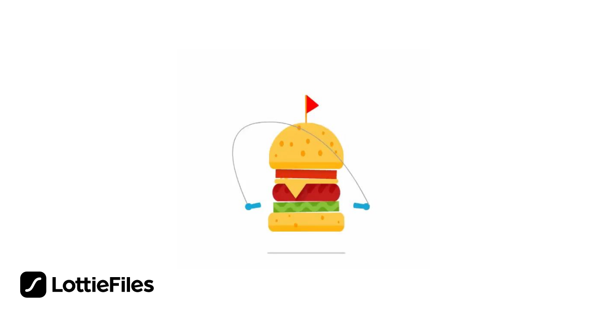 Free Jump Burger Animation by Aexr Graphics | LottieFiles
