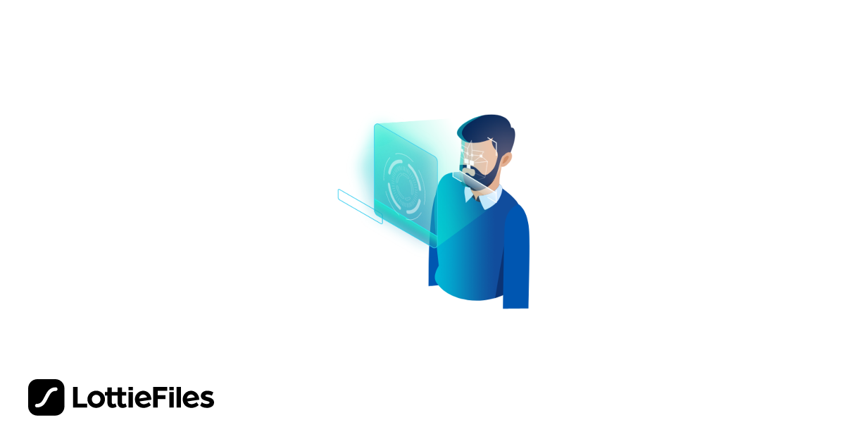 Free Face Recognition Animation by Ashish | LottieFiles