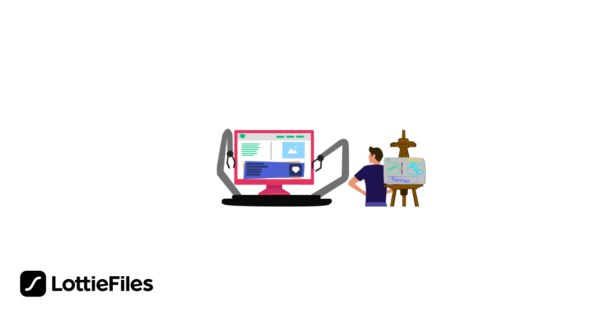Free Building Website Animation by Bruno Silva | LottieFiles