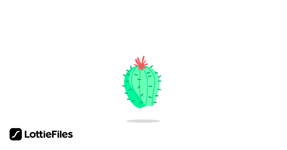 Free Floating Cactus Animation by Yabetse Genene | LottieFiles
