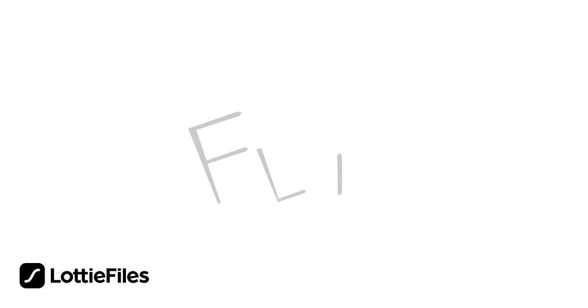 Free FLI logo Lottie JSON animation by Tinymotion Animation by Weblodge ...