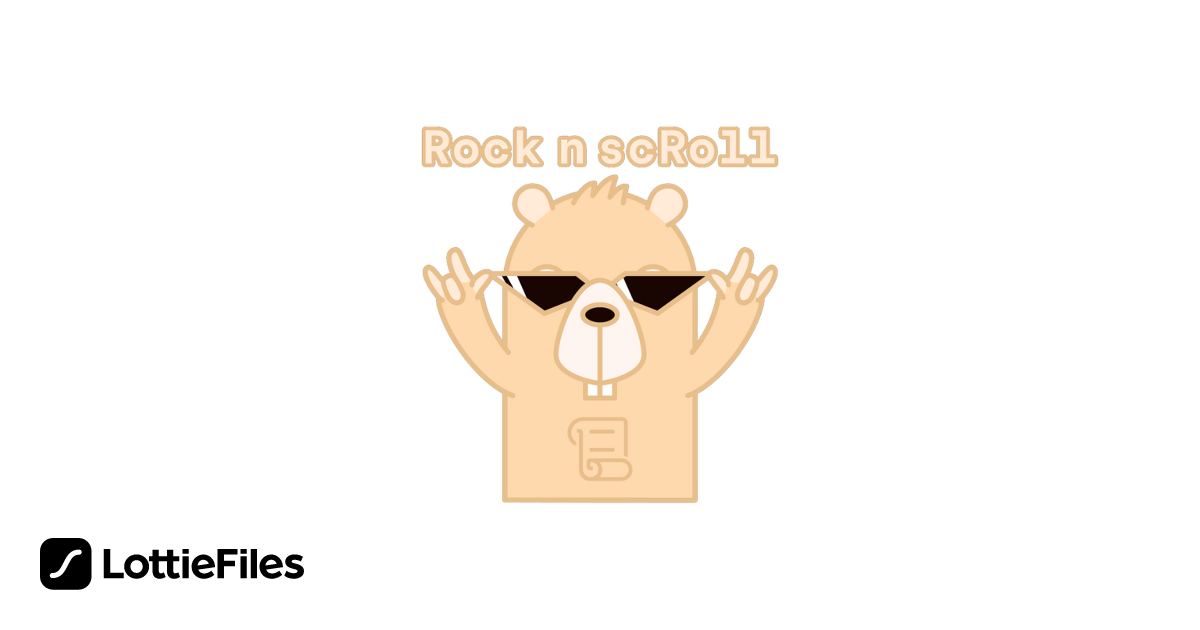 Free rock n scroll Animation by Afif | LottieFiles