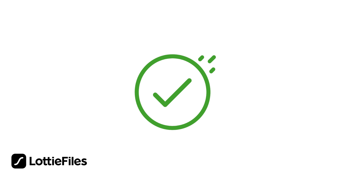 Free Success check Animation by Lan | LottieFiles