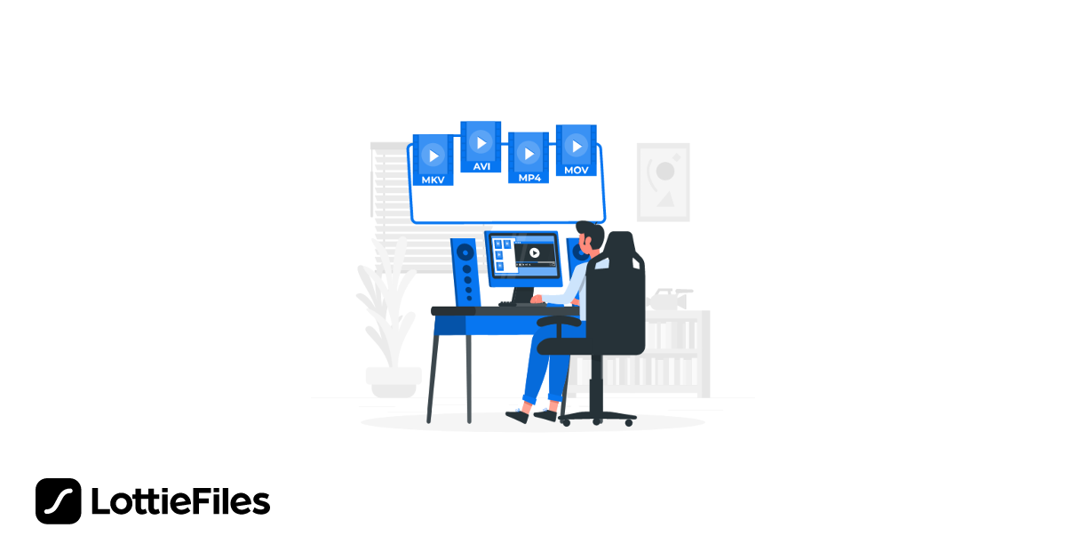 Free Video file format Animation by Chaman Verma | LottieFiles