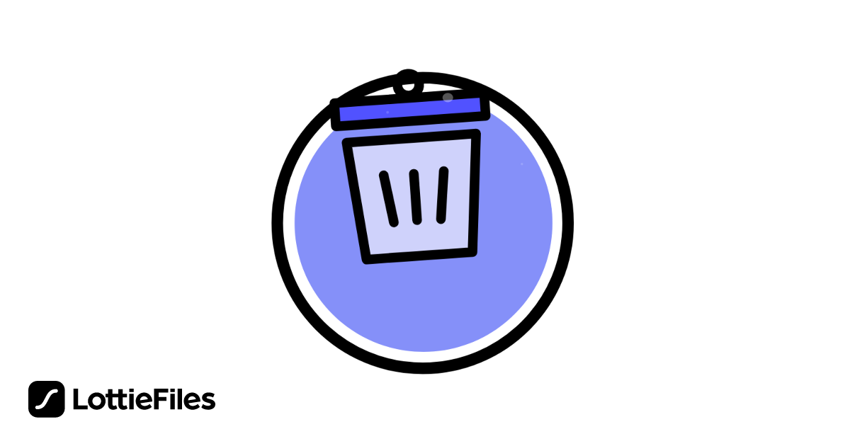 Free Dustbin Animation by Amélie PERSYN | LottieFiles