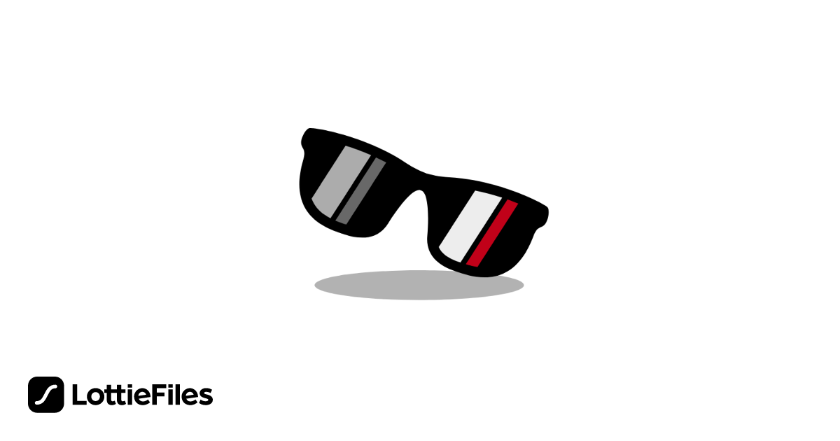 Free red & gray glasses Animation by Sarah Richins | LottieFiles