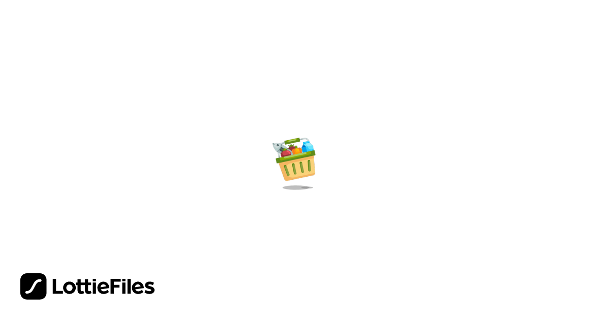 Free Grocery Shop Loading Lottie Animation | Rotating Grocery Items ...