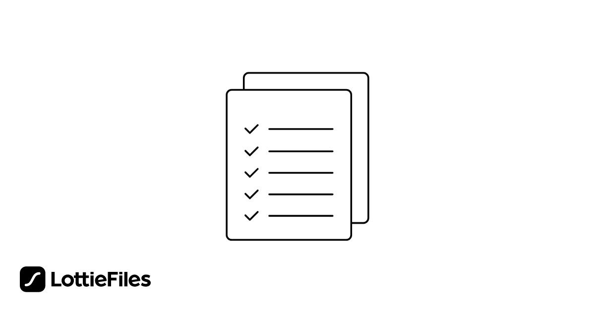 Free Linear Checklist Animation by Martin Simeonov | LottieFiles
