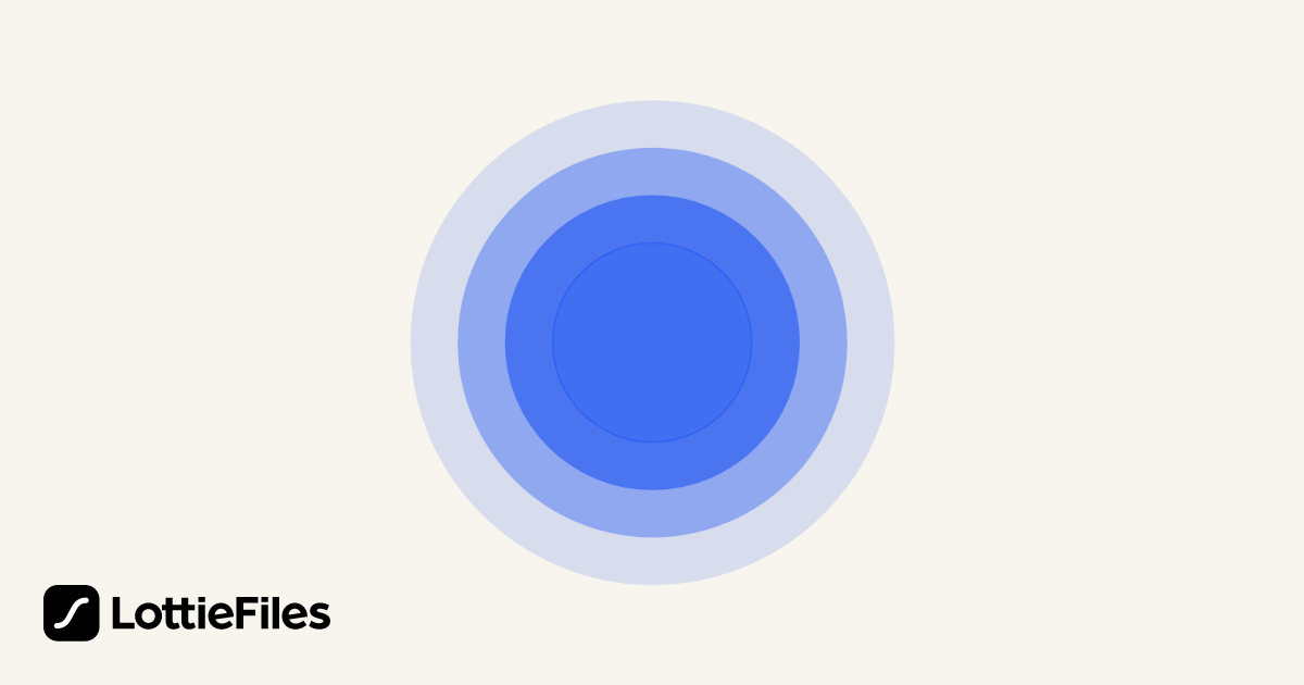 Free Blue Orb/ Light Beige Animation by Katie Marsh | LottieFiles