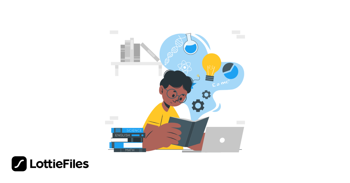 Free Reading Boy Animation by AdityaGupta | LottieFiles