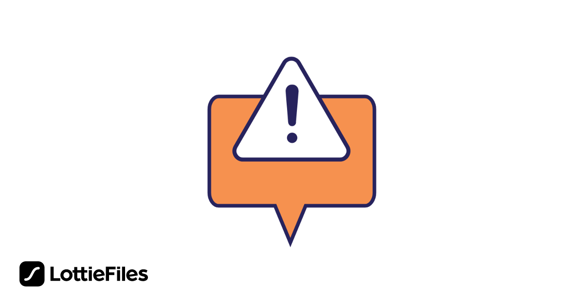 Free Warning Icon Animation by Enosta Agency | LottieFiles