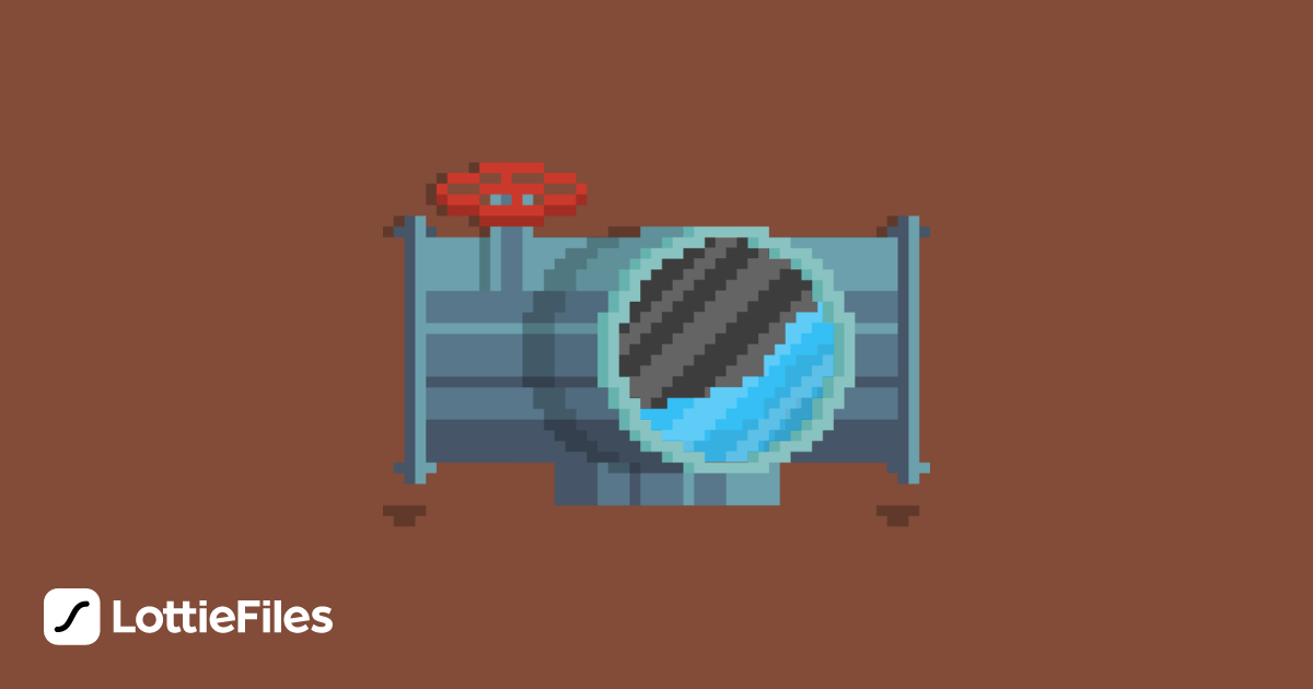 Free Water Pipe Pixel Animation by 3antar | LottieFiles