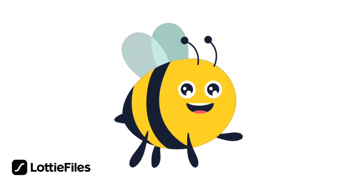 Free Happy Bee Animation by yvonne.stensland | LottieFiles