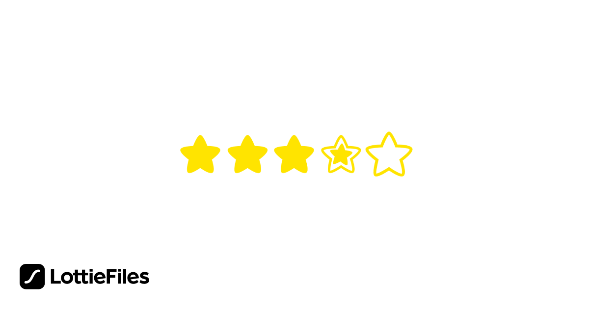 Free 5 stars Animation by Taverr | LottieFiles