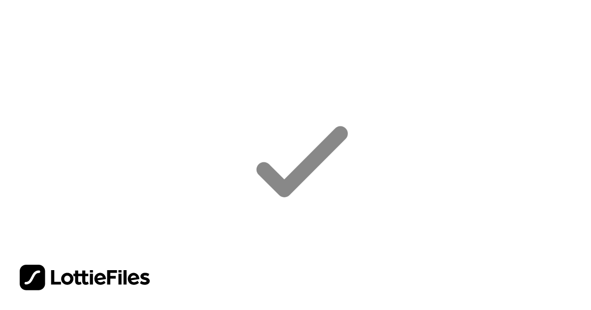Free tick Animation by UshaR | LottieFiles