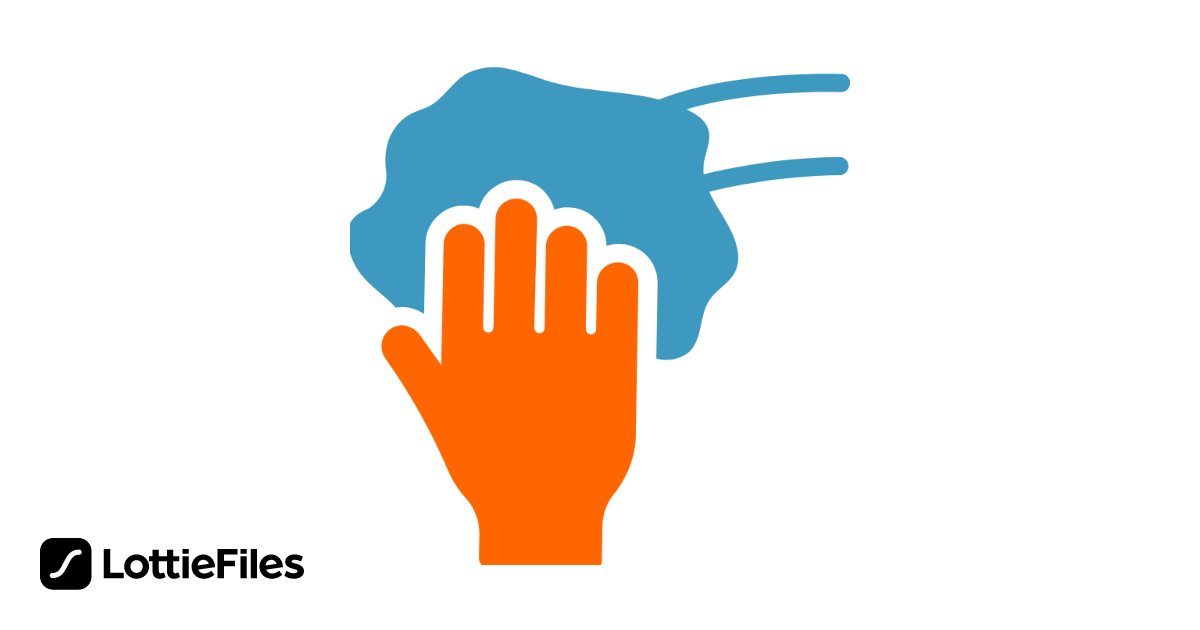 Free Hand Wipe Animation by Ramon Davis | LottieFiles