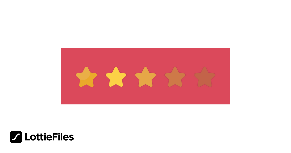 Free Star Rating Animation by Bauer | LottieFiles