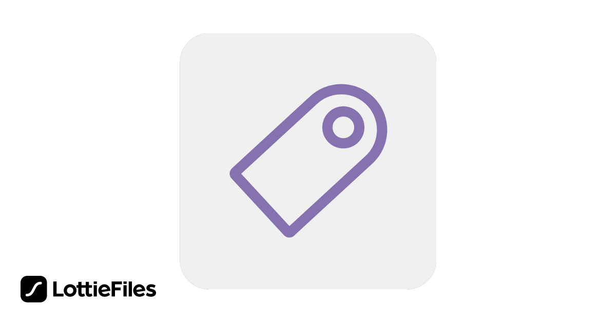 Free Price Tag Animation by Treavies | LottieFiles