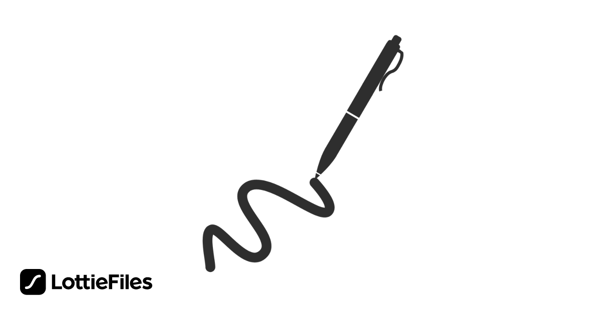 Free Business Pen Writing Animation by Arthur | LottieFiles