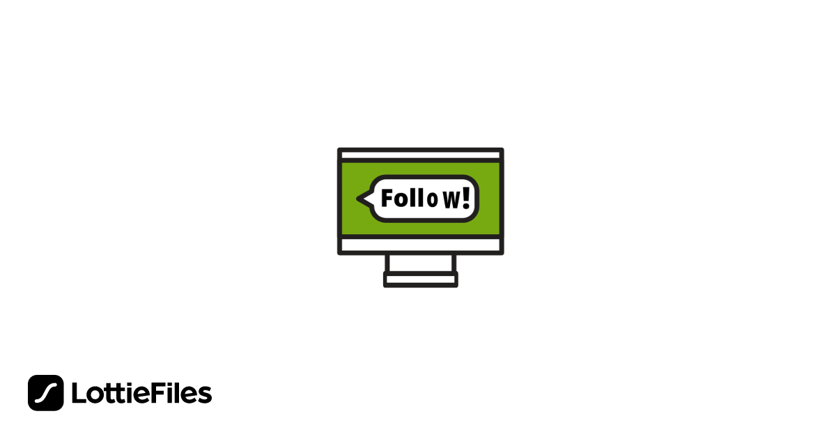 Free follow Animation by castudio | LottieFiles