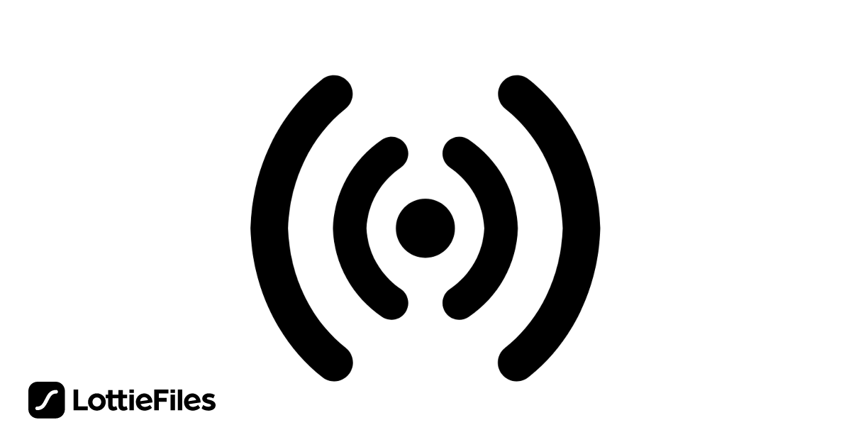 Free Horizontal WiFi Animation by Rishabh | LottieFiles