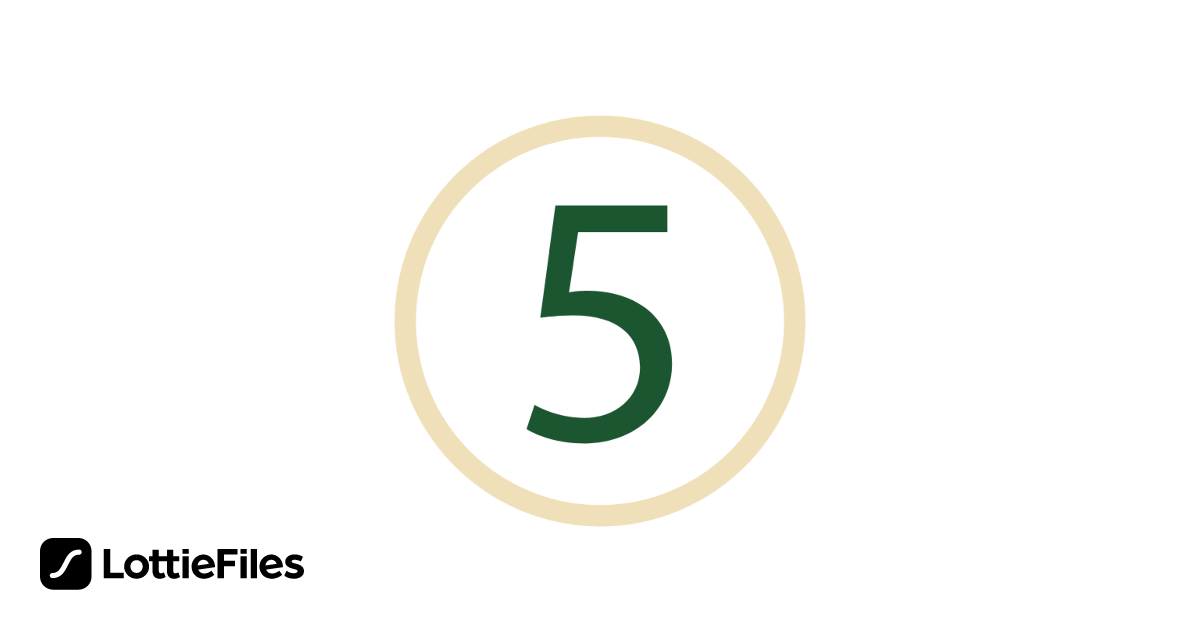 Free Number five Animation by AshleySolorzano | LottieFiles