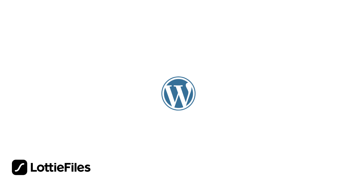 Free Wordpress Animation by StefanoMarzi | LottieFiles
