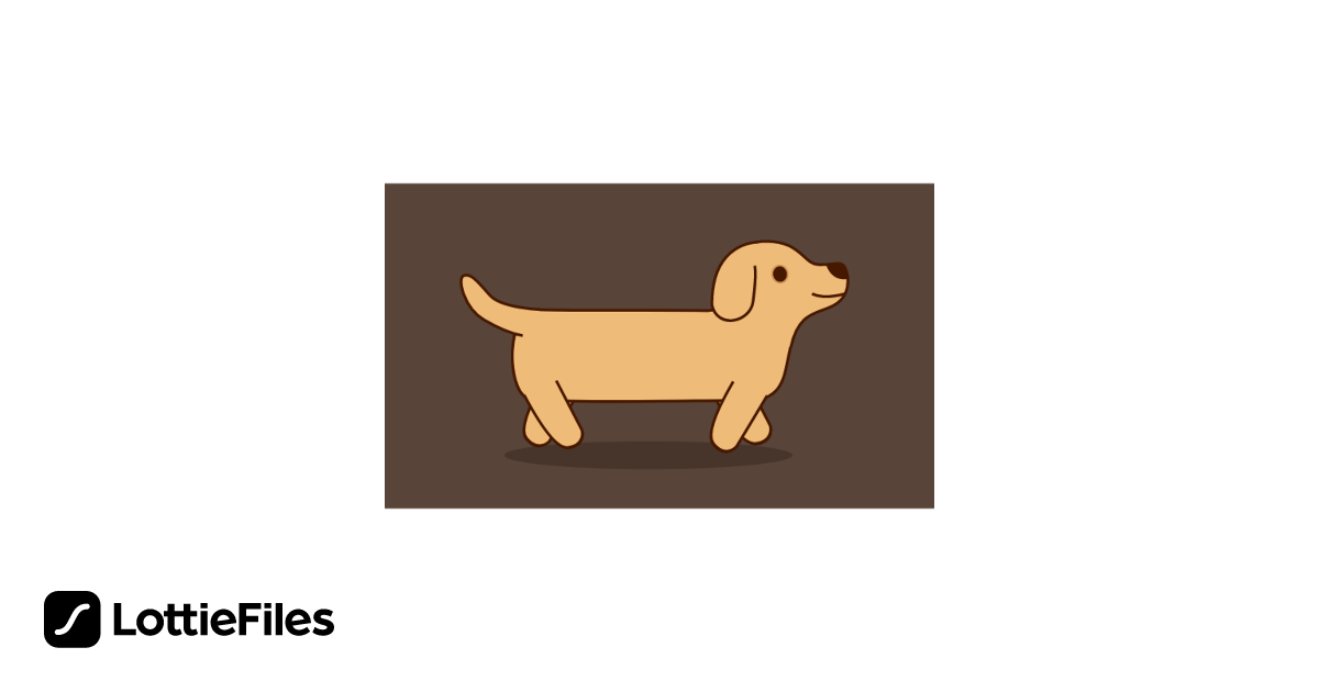 Free DOG WALK Animation by Summer | LottieFiles
