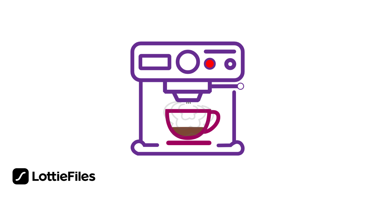 Free Coffee Machine Animation by Christopher Packer | LottieFiles