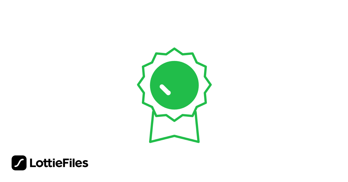Free Success Check Ribbon Animation by Ravinder | LottieFiles