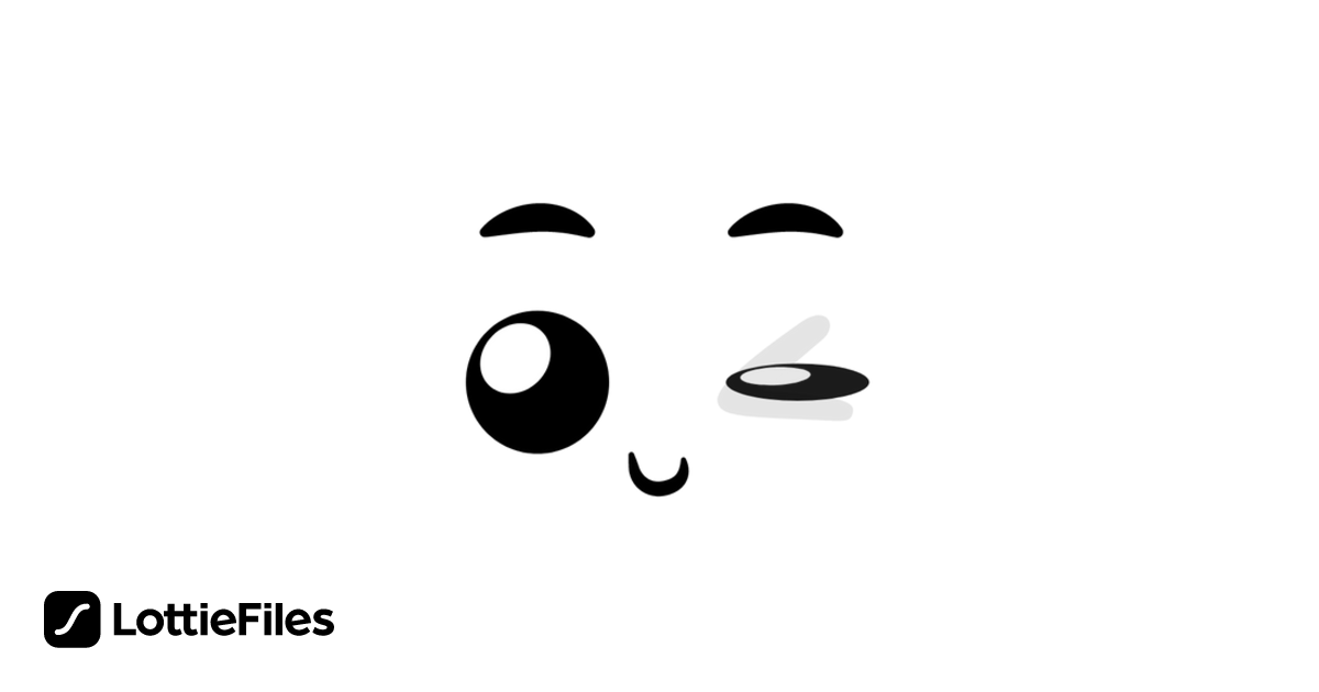 Free Winking Animation by Bilal | LottieFiles