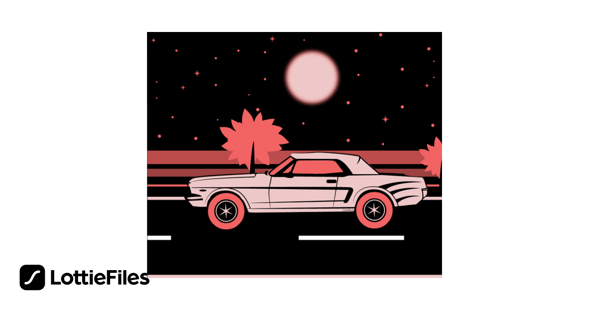 Free Aesthetic Car moving Animation by ER | LottieFiles