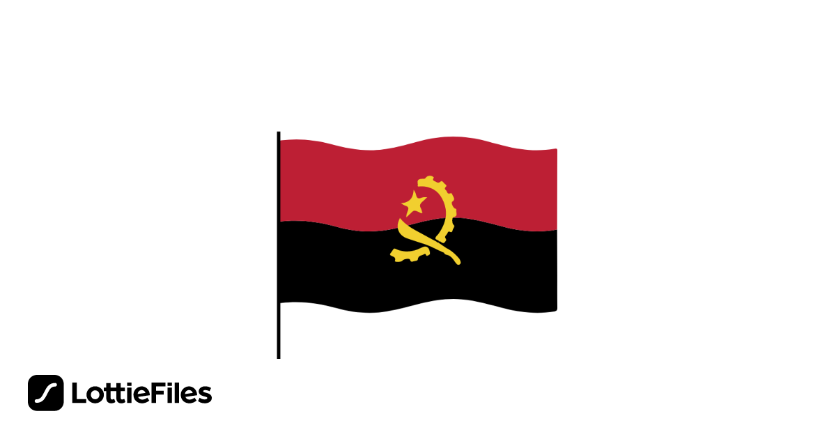 Free Angola flag Lottie JSON animation Animation by Weblodge | LottieFiles